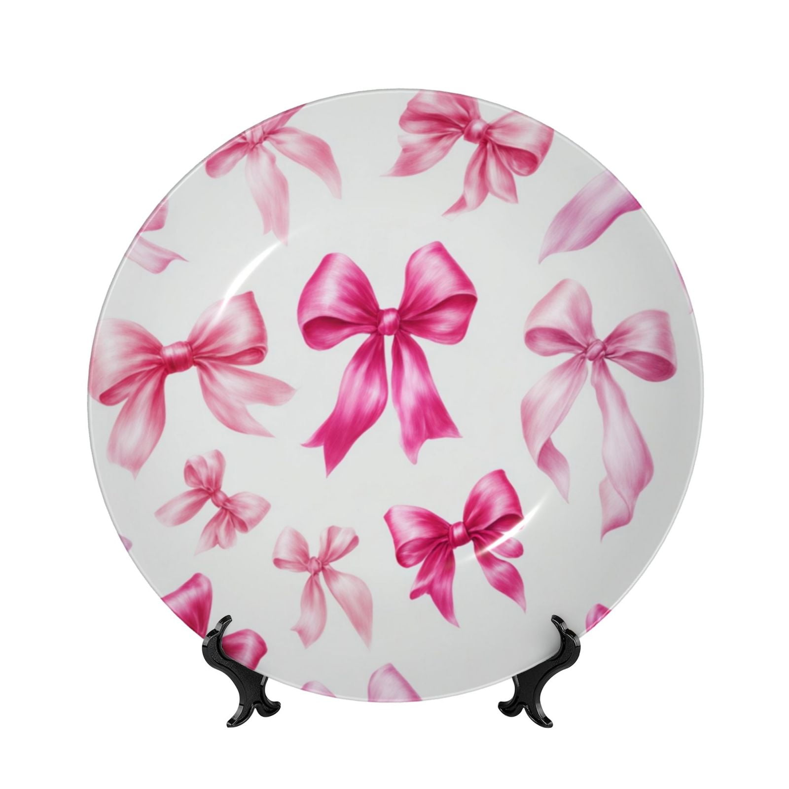 Decorative Plates – Bone China Wall & Table Decor - Pink Bow Dreamy ...