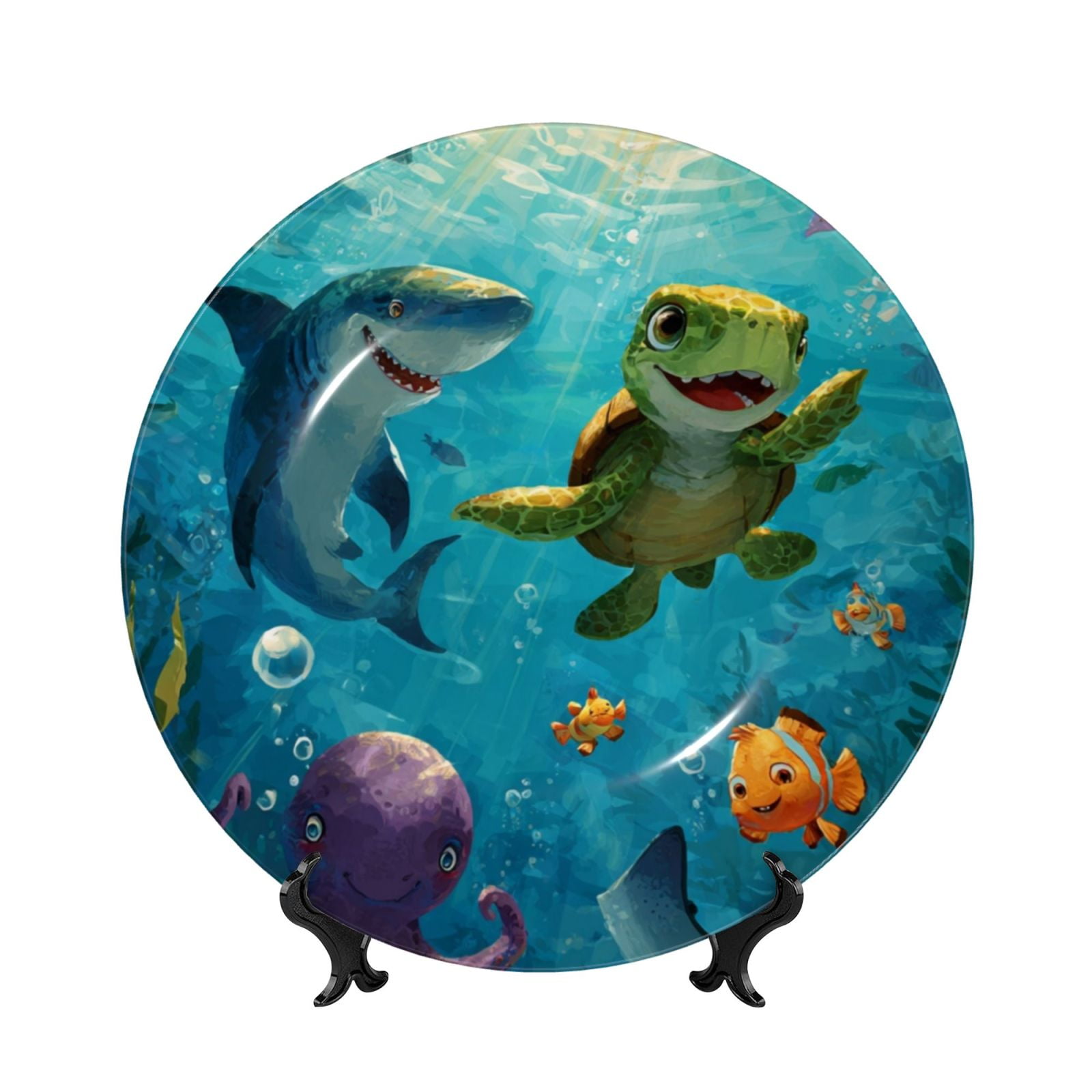 Decorative Plates – Bone China Wall & Table Decor - Tortoise Sea Turtle ...