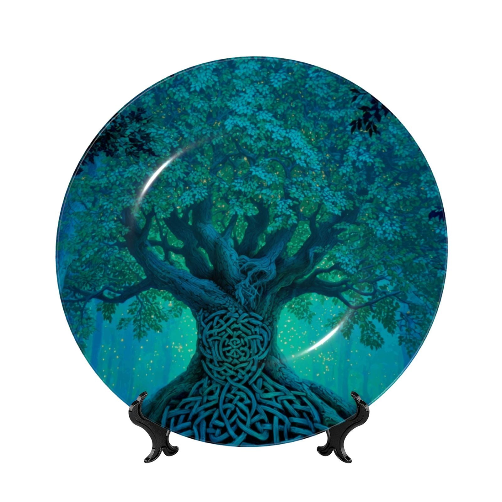 Decorative Plates – Bone China Wall & Table Decor - Tree Of Life - 8in ...