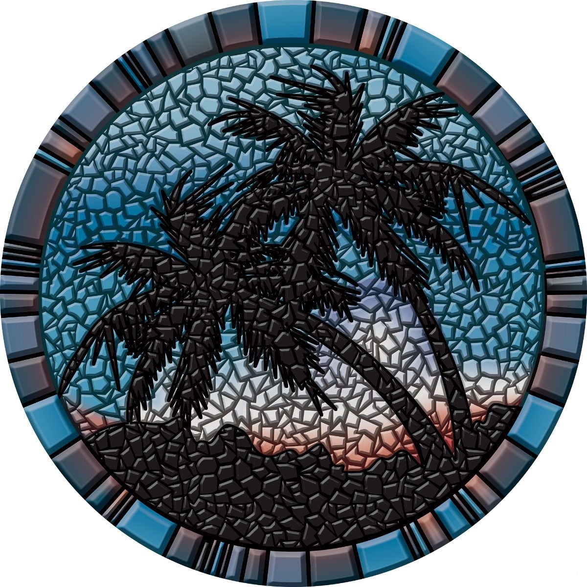 Decorative Pool Art - Mosaic Pool Mat - Easily Decorate Your Pool - No ...