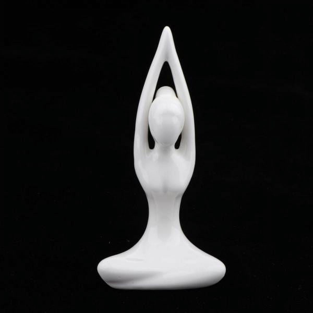 Decorative Porcelain Ceramic Yoga Pose Yoga Figurine Statue, Meditation ...