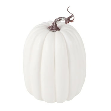 8 Inch Large Artificial Pumpkins Halloween Decor DIY White Foam ...