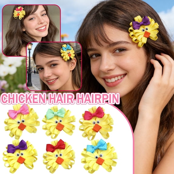 Decorative Purple Easter Spring Chick Hair Clip - Chick-Shaped Hair ...