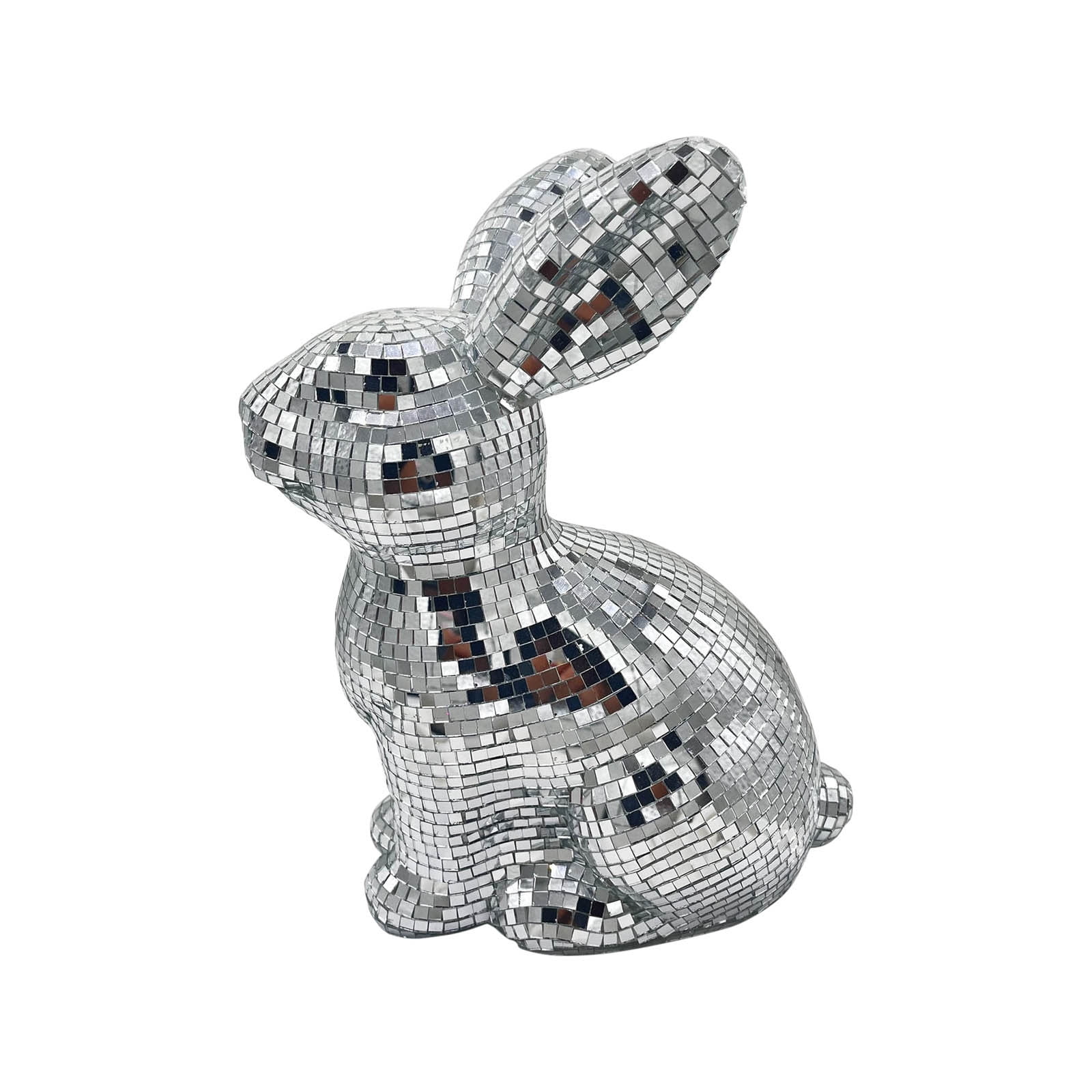 Decorative Rabbit Prop for Disco Party Reflective Mirror Animal ...