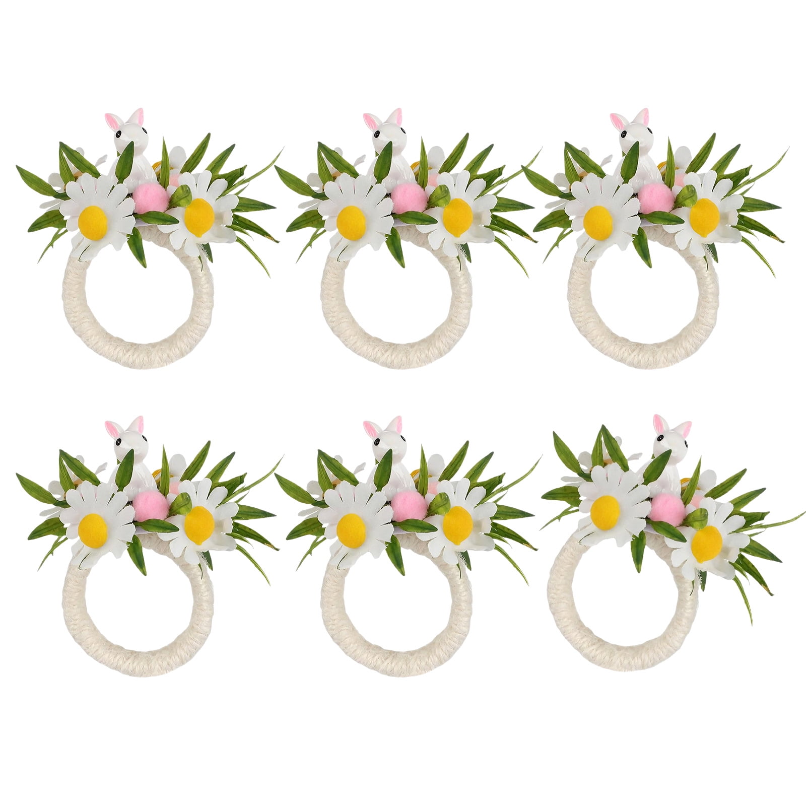 Decorative Rabbits Shaped Napkin Rings Materials Napkin Holder ...