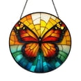 Decorative Rainbow Butterfly Glass Style Suncatcher – Artistic Window ...
