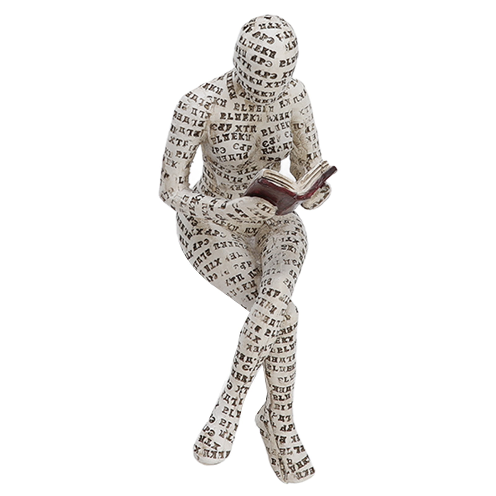 Decorative Reading Lady Sculpture, Resin Pulp, Vivid Detail, Perfect ...