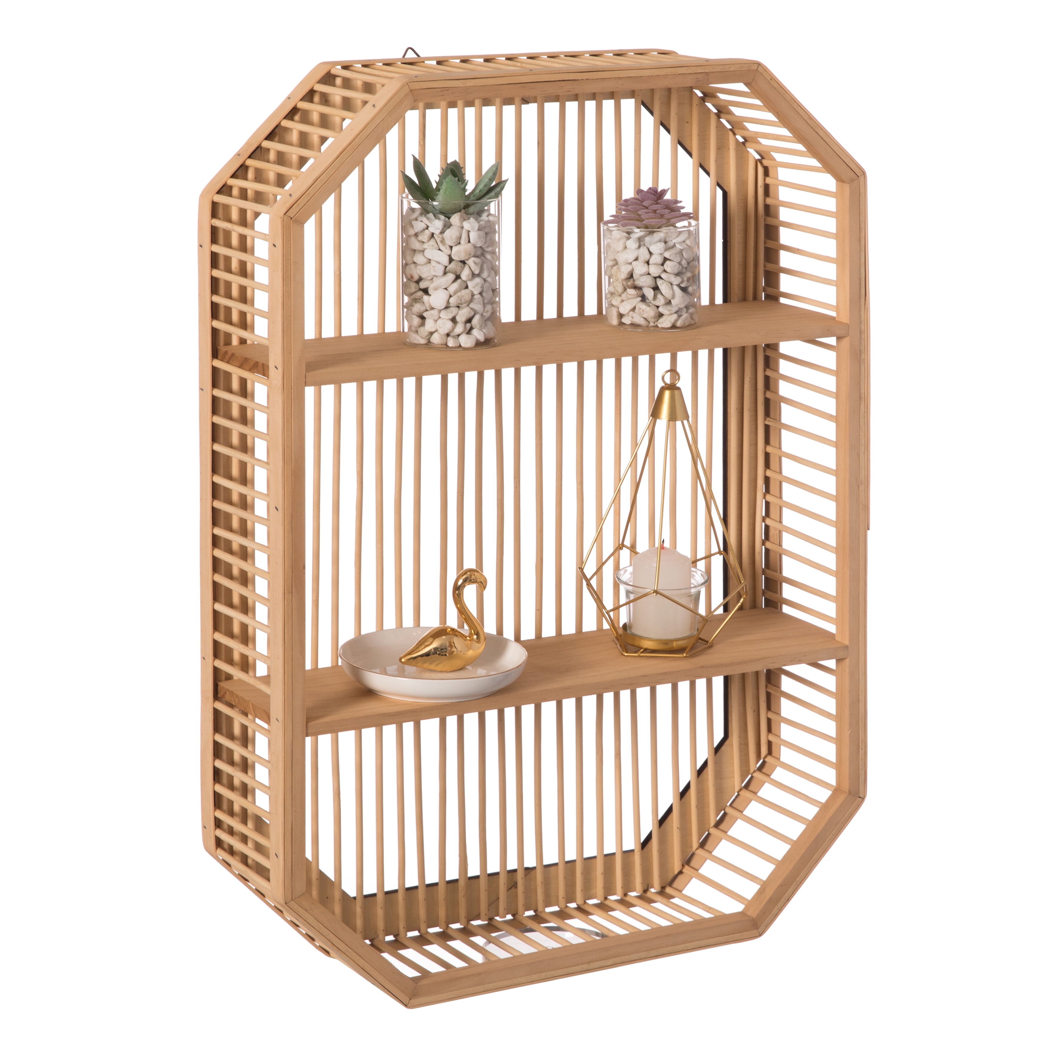 Decorative Rectangle Display Shelf With 2 Shelves for The Dining Room ...