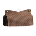 Decorative Rectangular Tissue Box-Case PU Leather Tissue Holder for ...