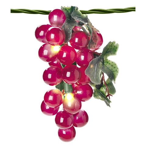 Decorative Red Grape String Lights: 5 clusters, 6 ft - Walmart.com