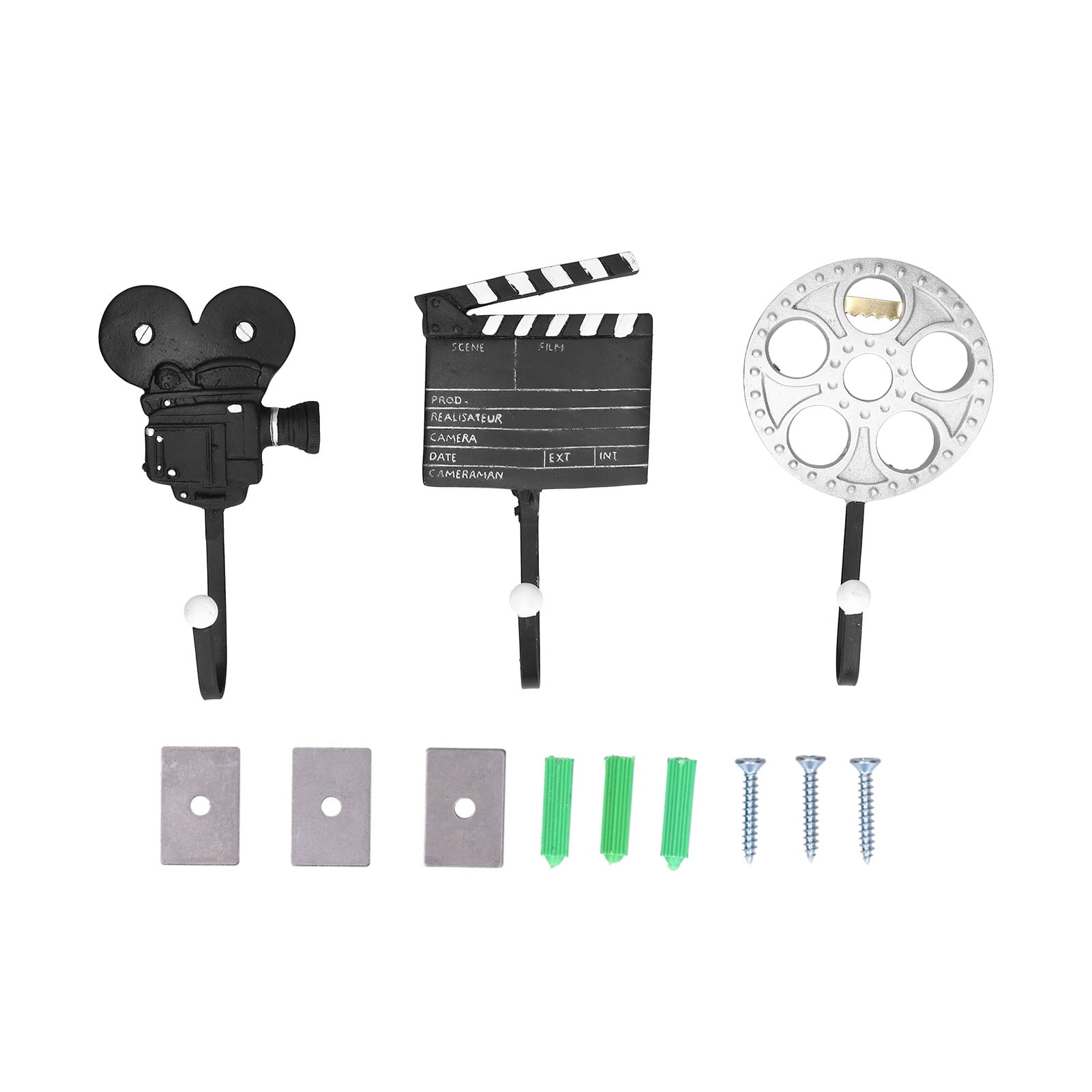 Decorative Resin Hooks, Innovative Movie Theme Wall Art For Home Office ...