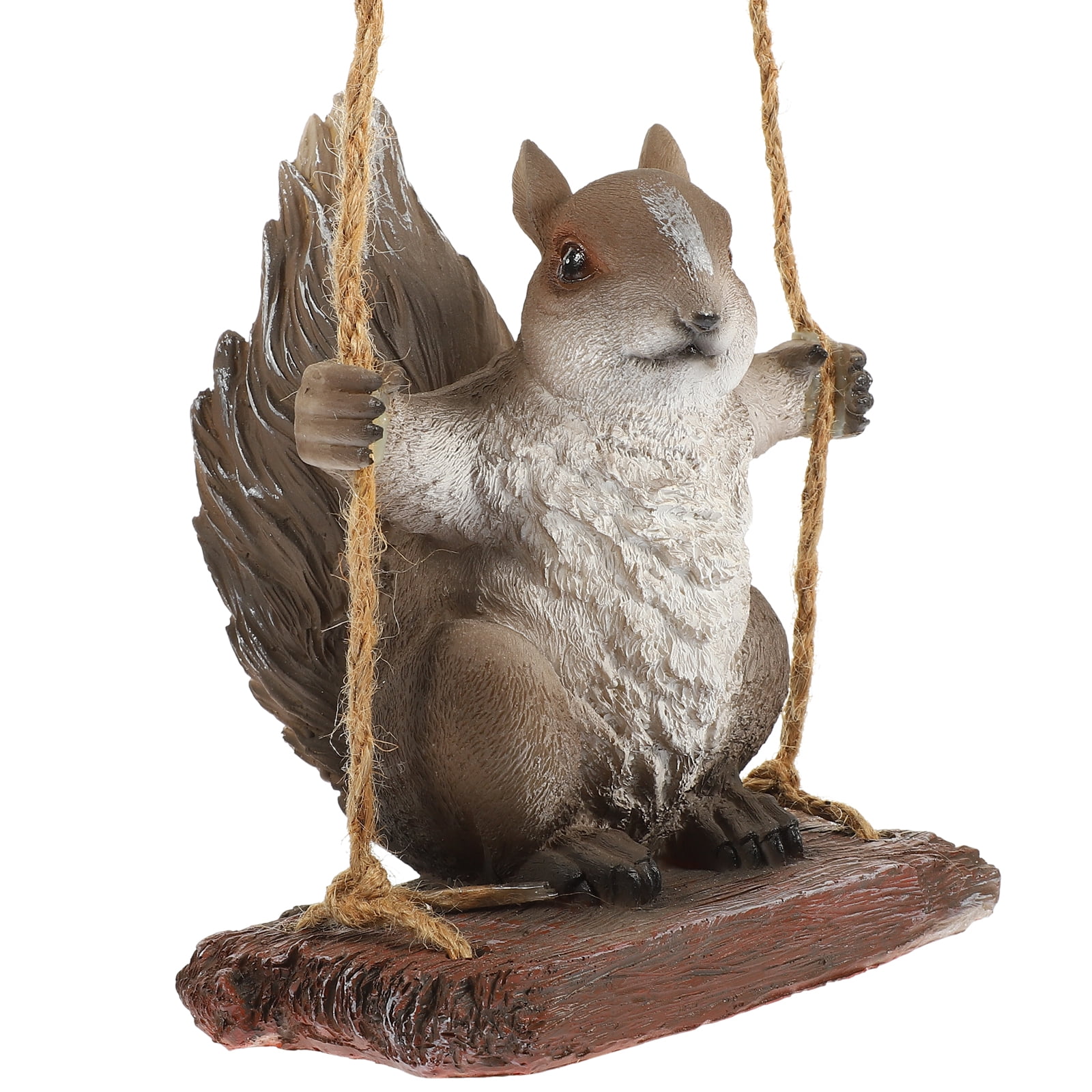 Resin Squirrel Figurine Hanging Ornament for Garden Decor, Outdoor ...