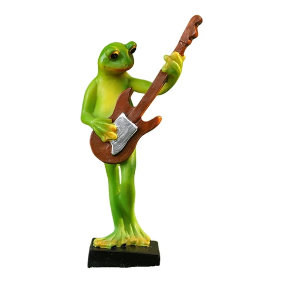 Decorative Resins Frogs Statue with Musical Theme Figurine for Children ...