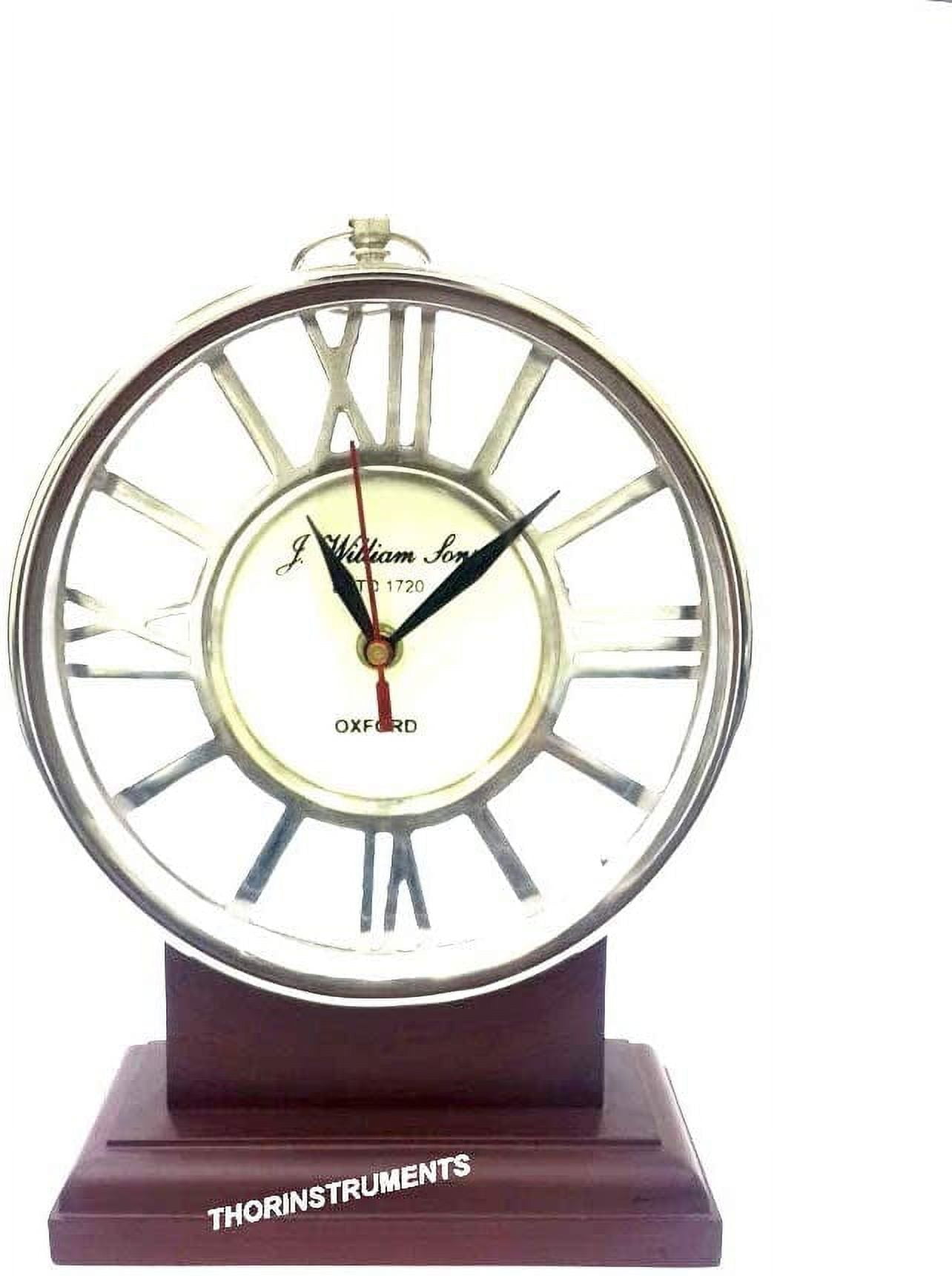 Thor Instruments Decorative Retro Nautical Desk Clock Table Shelf ...