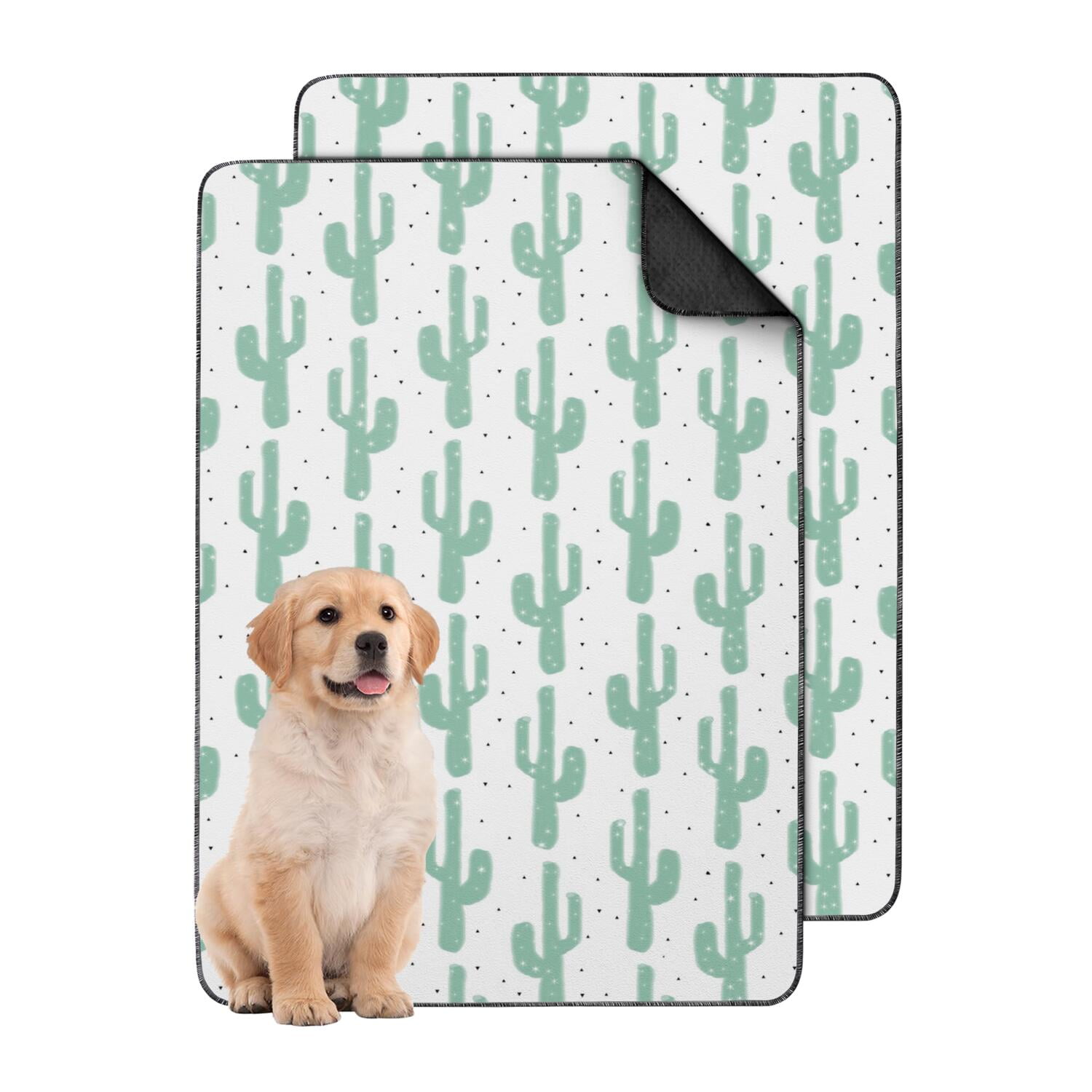 Decorative Reusable Pet Pads with Botanical Graphics, Machine Washable ...