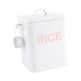 Decorative Rice Canister with Spoon Countertop Organiser Jar Sealed ...