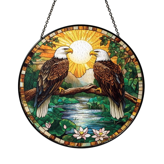 Decorative River Scene Bird Glass Suncatcher - Walmart.com
