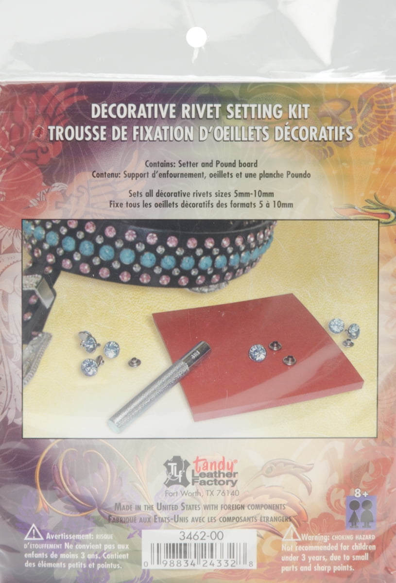 Decorative Rivet Setting Kit-, Pk 1, Tandy Leather Factory - Walmart.com