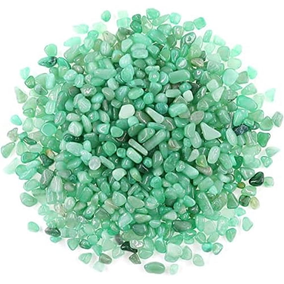 Decorative Rock Stones, 1 Lb/460g Irregular Green Crystal Pebbles ...
