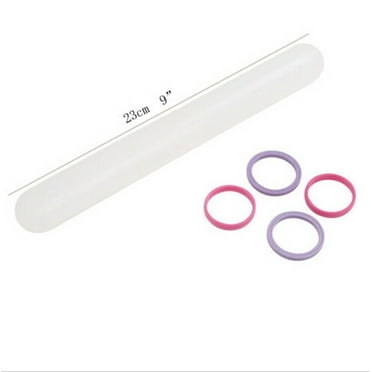 "23.6"" Stainless Steel Rolling Pin with Thickness Rings for Baking ...