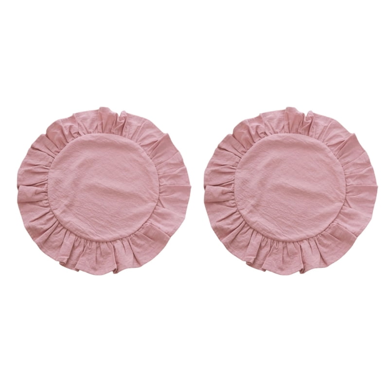 Decorative Round Table Mat With Frilly Border Perfect For Parties And ...