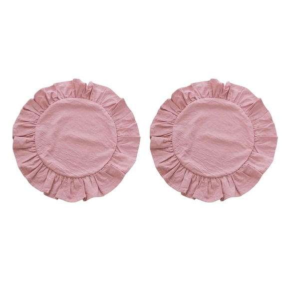 Decorative Round Table Mat With Frilly Border Perfect For Parties And ...