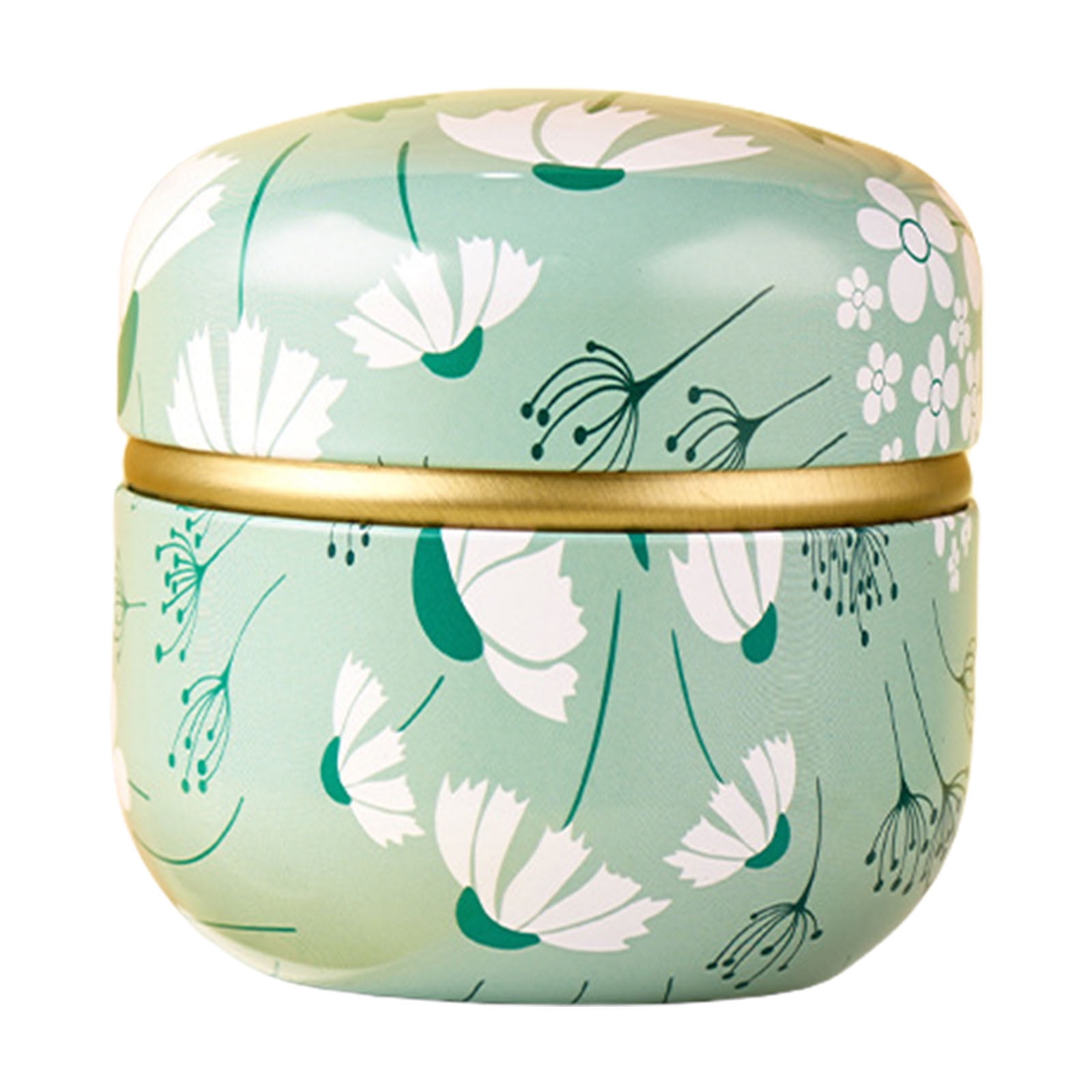 Decorative Round Teas Canister Rustproof Tinplate Construction ...