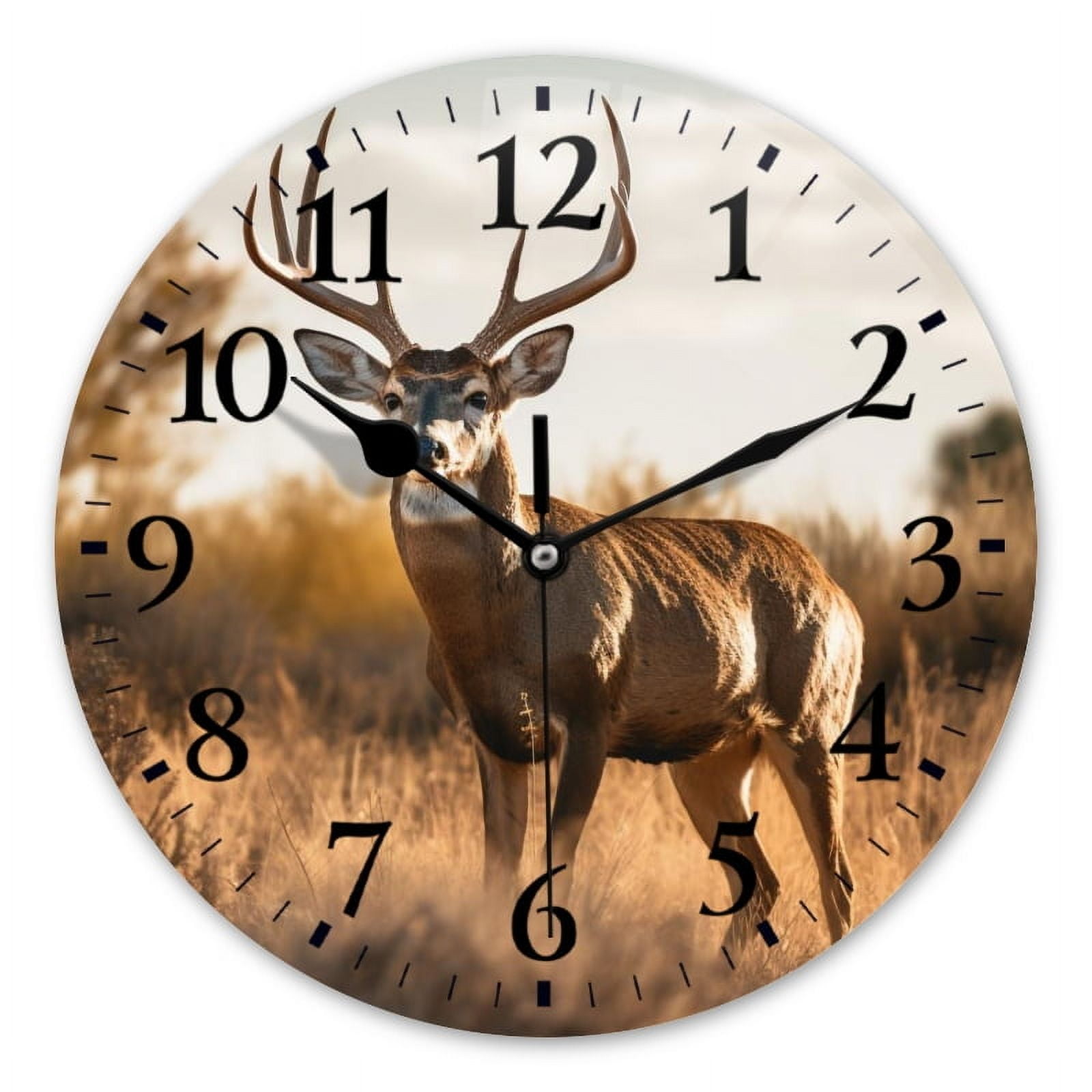 Personalized Wall Clock Non-Ticking Silent Clocks Battery Operated ...