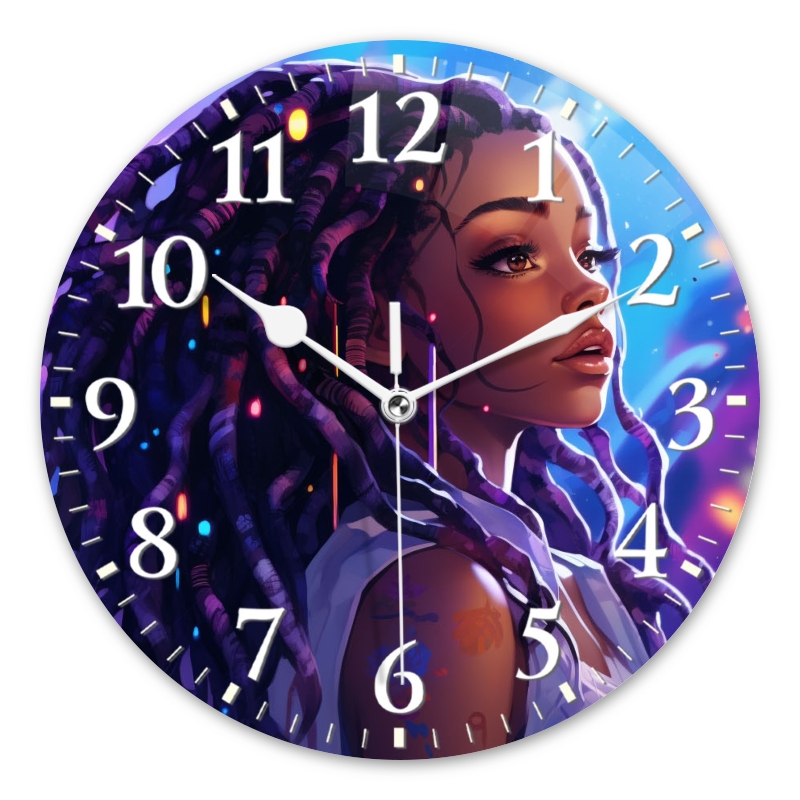 Decorative Round Wall Clocks Non-Ticking Silent Battery Operated Clocks ...
