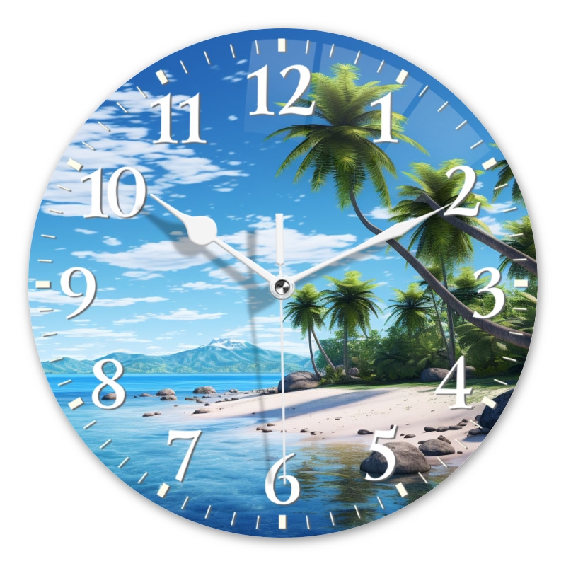 Decorative Round Wall Clocks Non-Ticking Silent Battery Operated Clocks ...