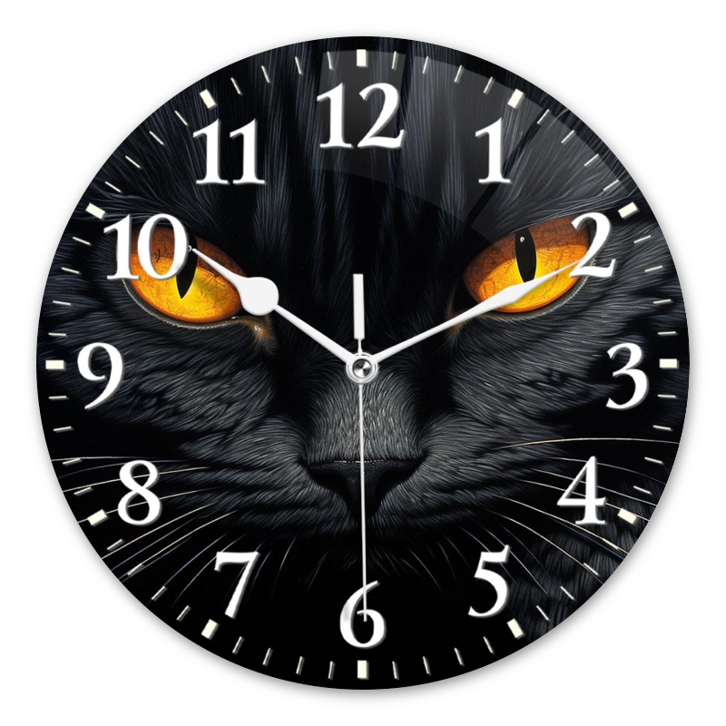 Decorative Round Wall Clocks Non-Ticking Silent Battery Operated Clocks ...