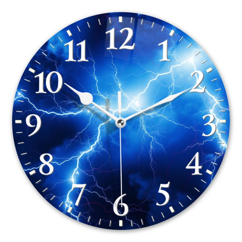 Decorative Round Wall Clocks Non-Ticking Silent Battery Operated Clocks ...