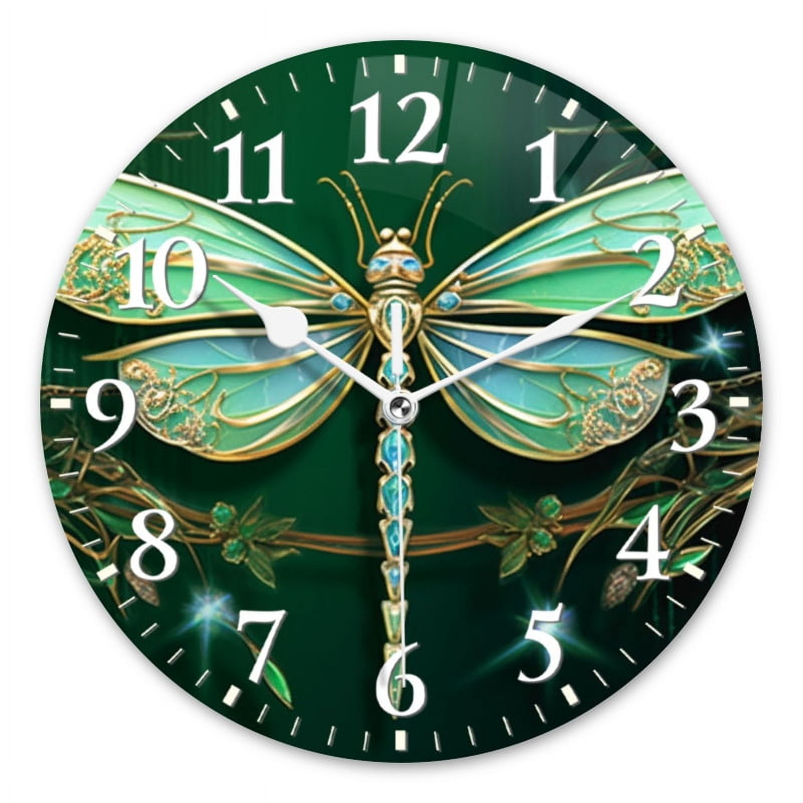 Non-Ticking Silent Wall Clocks Battery Operated Personalized Decor ...