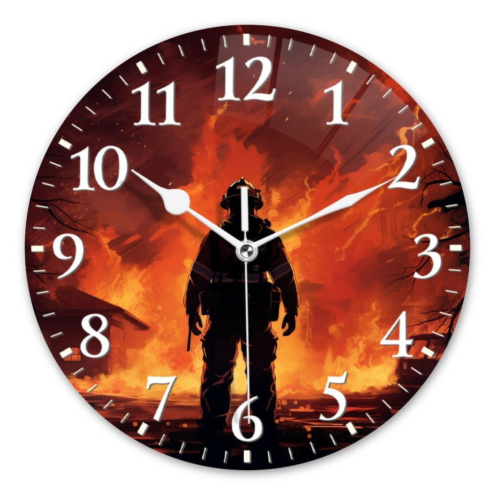 Non-Ticking Silent Wall Clocks Battery Operated Personalized Decor ...