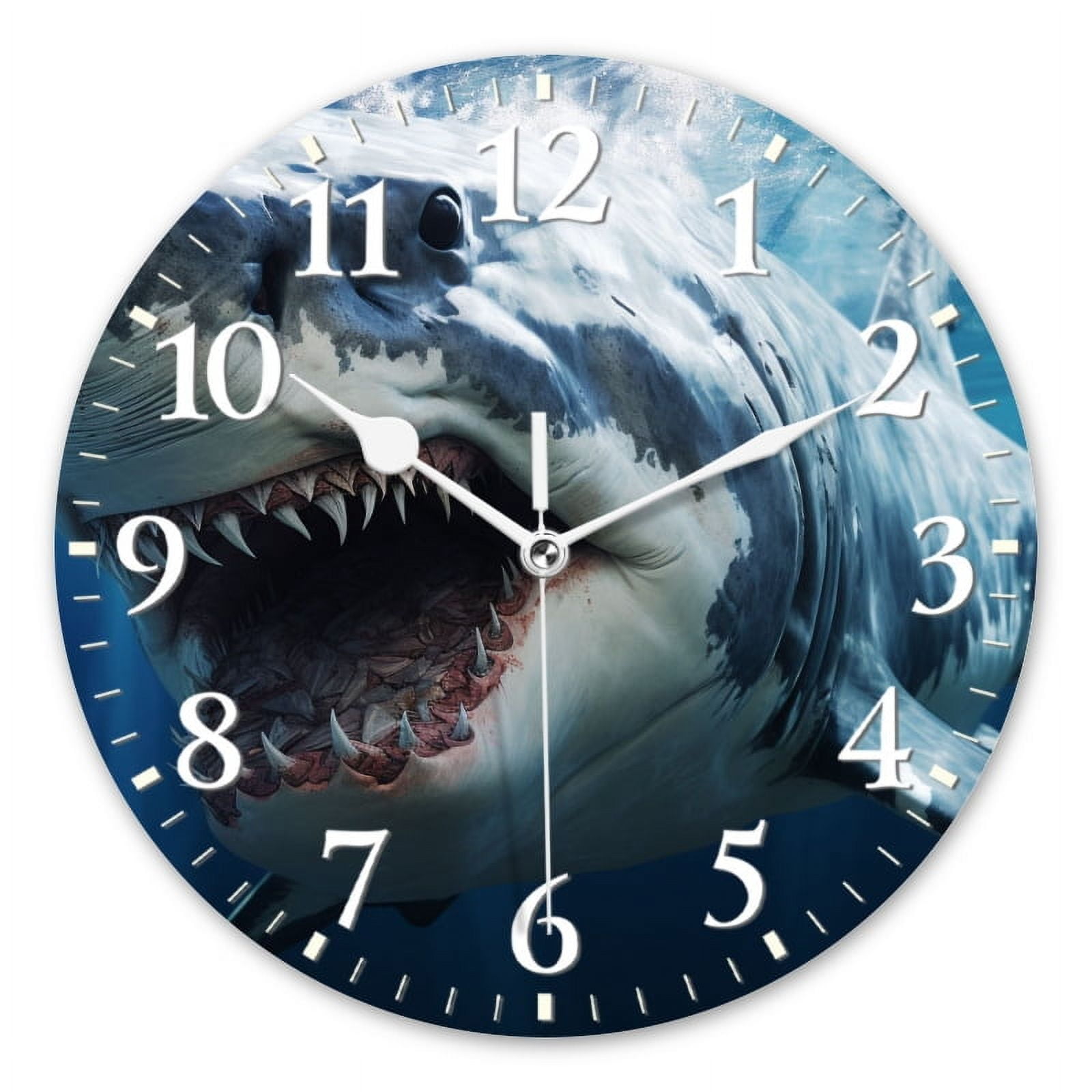 Non-Ticking Silent Wall Clocks Battery Operated Personalized Decor ...