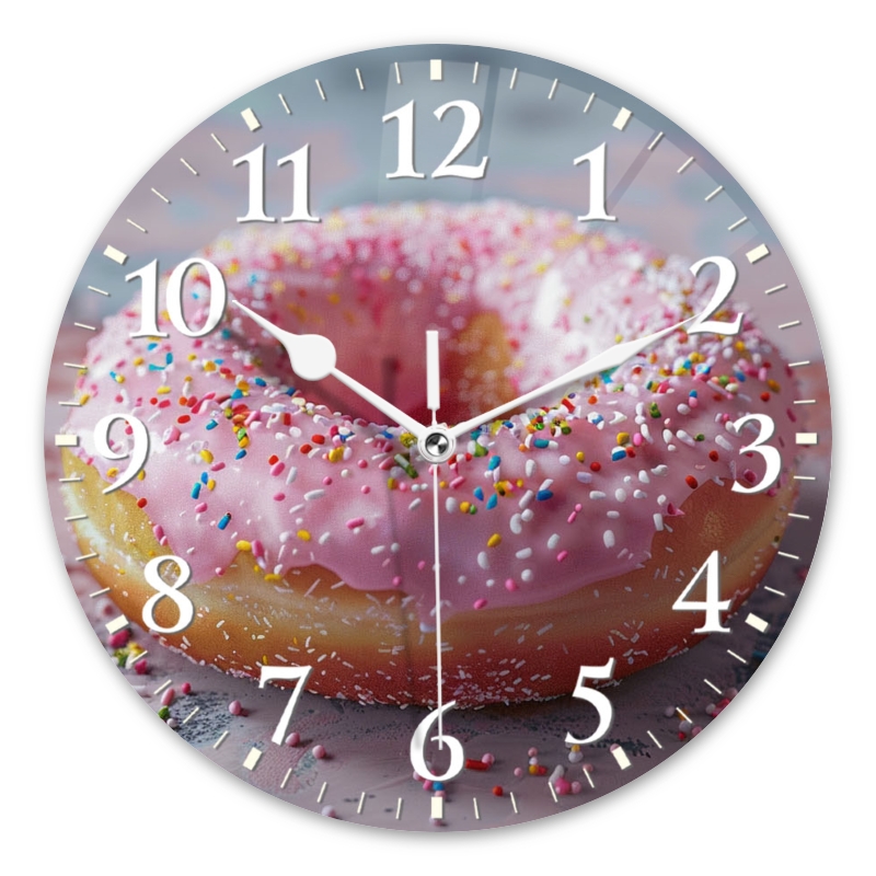 Decorative Round Wall Clocks Non-Ticking Silent Battery Operated Clocks ...