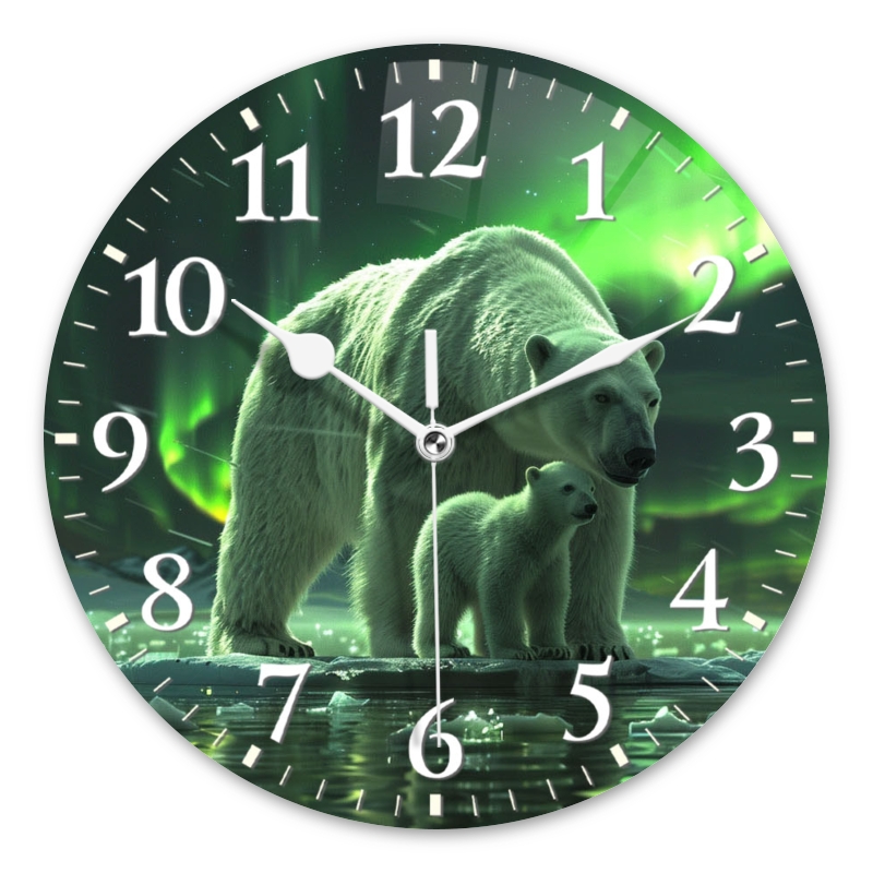 Decorative Round Wall Clocks Non-Ticking Silent Battery Operated Clocks ...