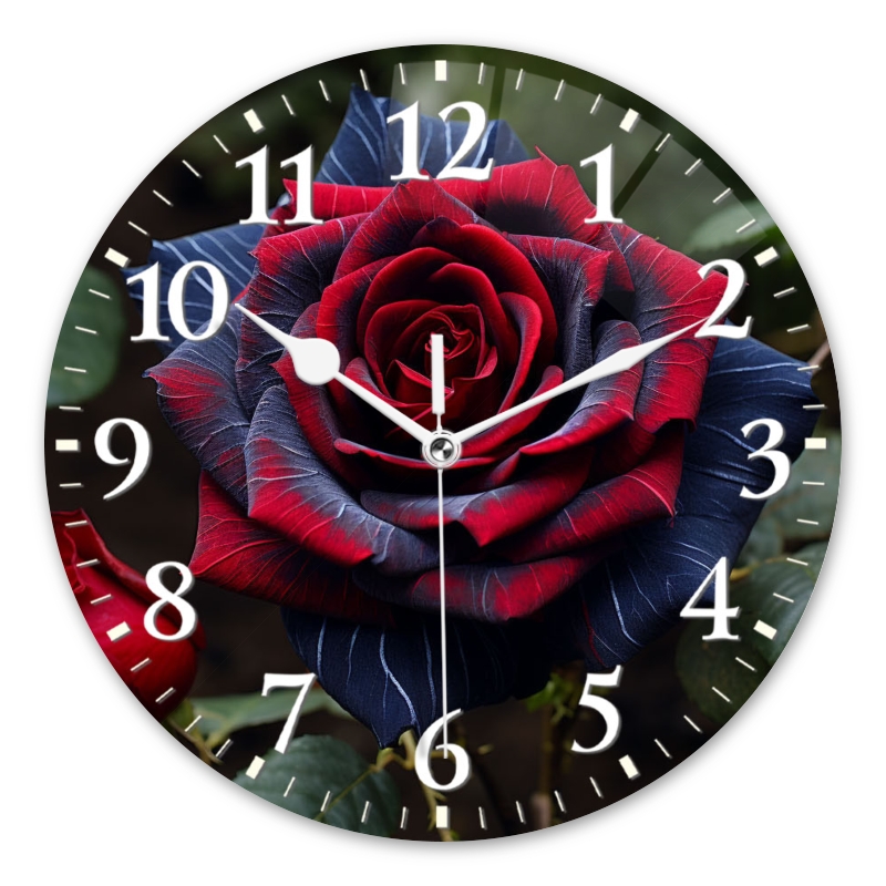 Decorative Round Wall Clocks Non-Ticking Silent Battery Operated Clocks ...