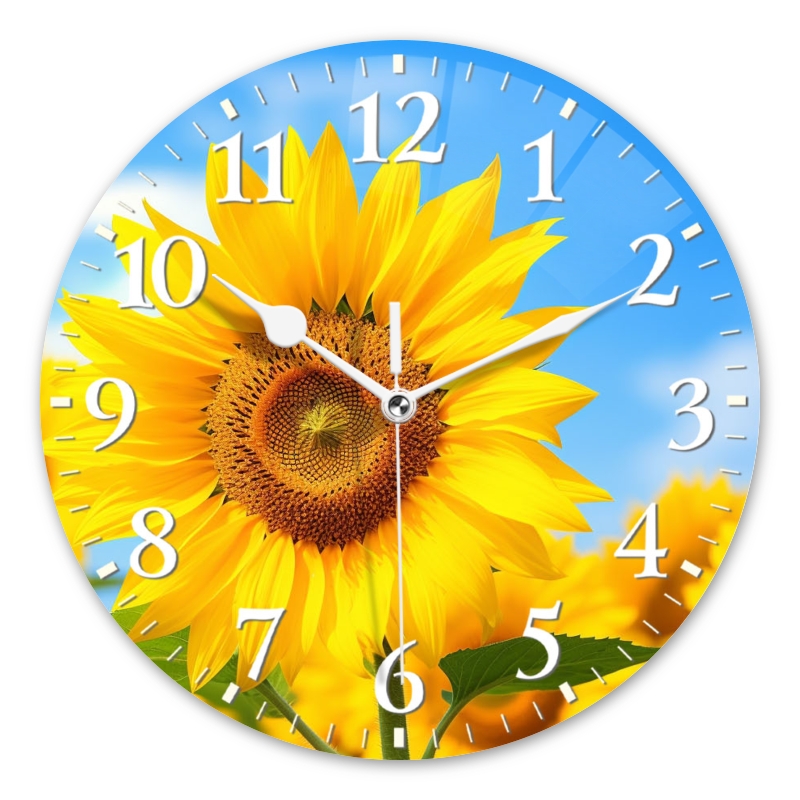 Decorative Round Wall Clocks Non-Ticking Silent Battery Operated Clocks ...