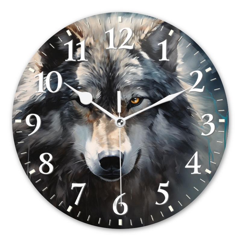 Decorative Round Wall Clocks Non-Ticking Silent Battery Operated Clocks ...