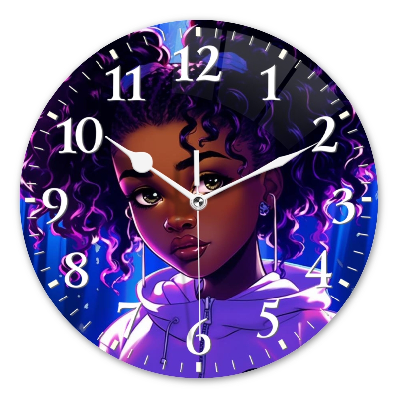 Decorative Round Wall Clocks Non-Ticking Silent Battery Operated Clocks ...