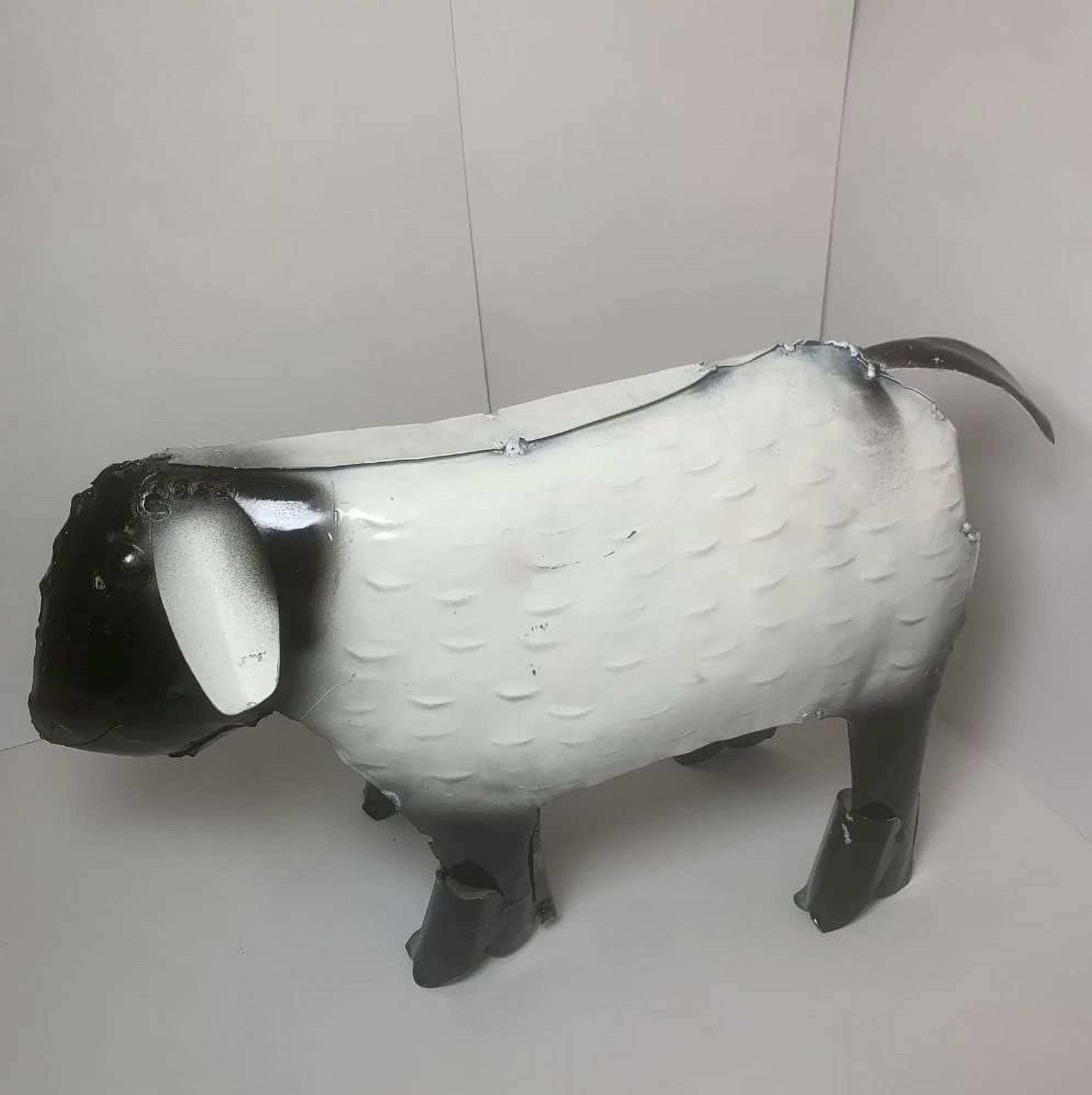 Decorative Rustic Metal Sheep - Metal Art - Walmart.com
