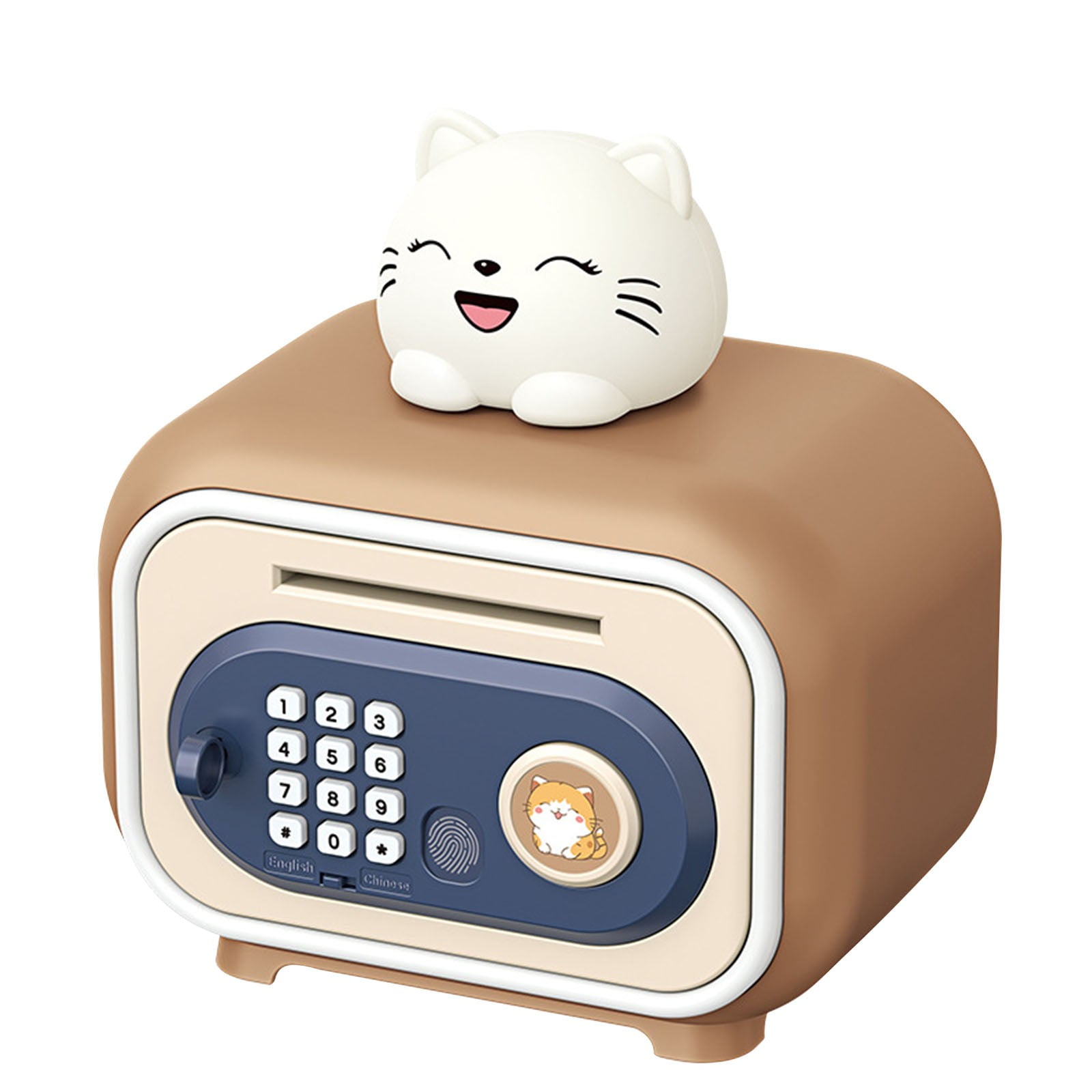 Decorative Fingerprint Bank Pet-Shaped Money Box Large Capacity Coin ...