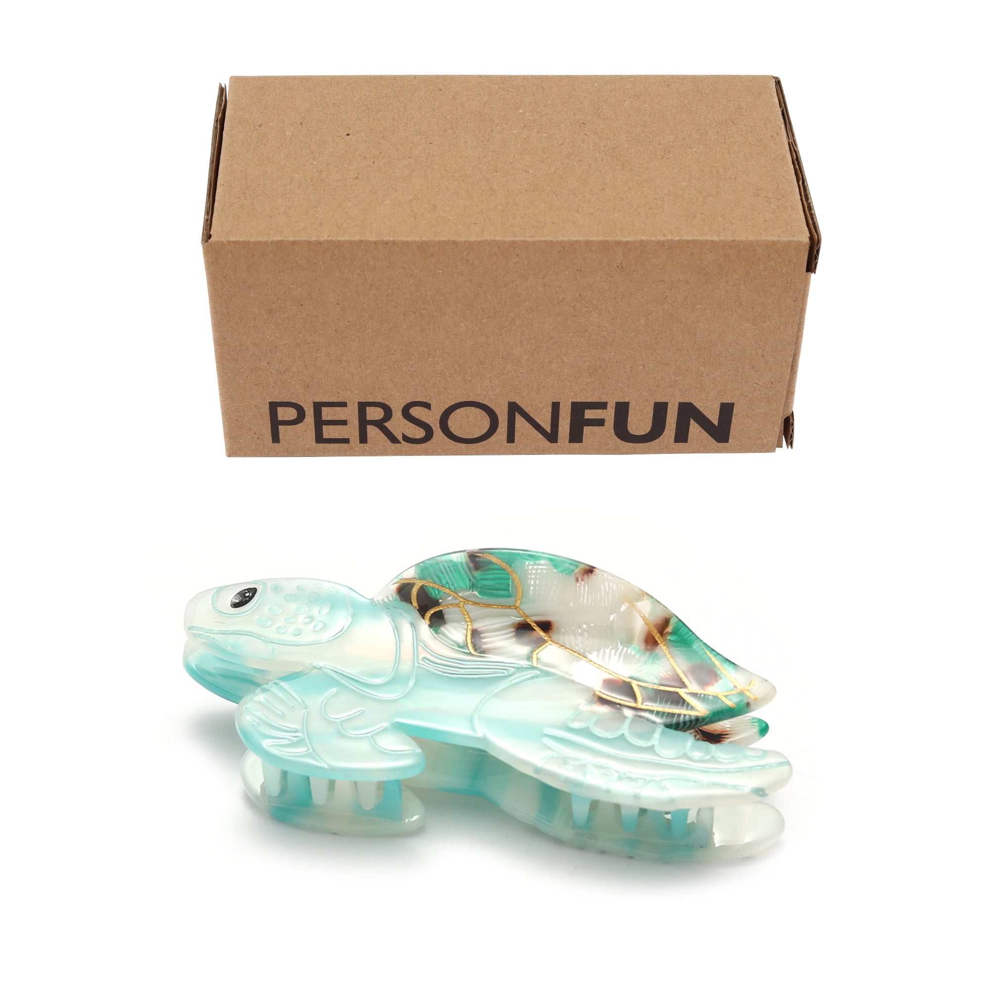 Decorative Sea Turtle Hair Claw,Mint Green Acetate Hair Clip Ocean ...