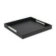 Decorative Serving Tray Black Square with Handles 18.11 X 18.11 X 1.96 ...