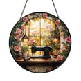 Decorative Sewing Machine Faux Stained Glass Style Suncatcher, Craft ...