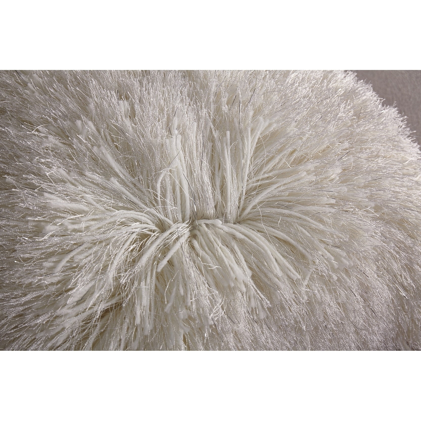 "Decorative" Shaggy Pillow with Lurex (18-in x 18-in) - Walmart.com