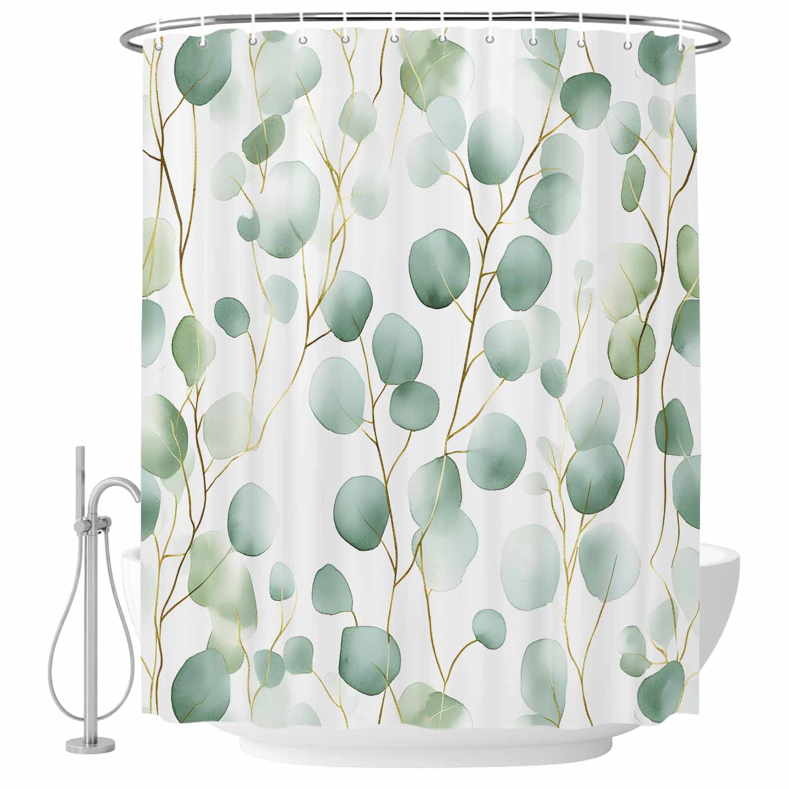 Decorative Shower Curtain Farmhouse Fabric Waterproof Bath Shower ...