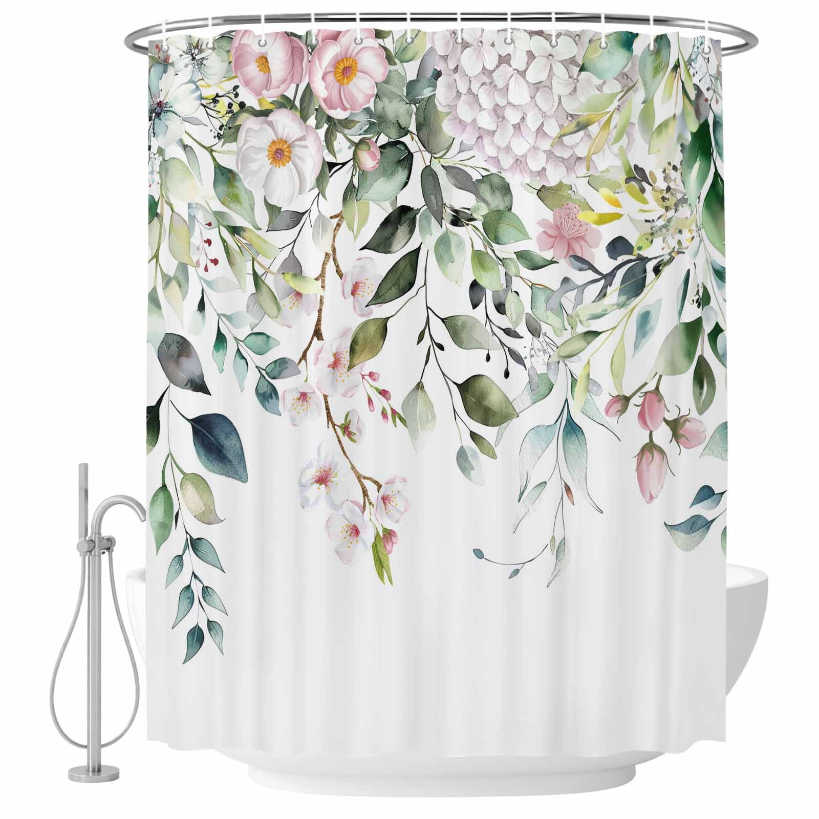 Decorative Shower Curtain Farmhouse Fabric Waterproof Bath Shower ...