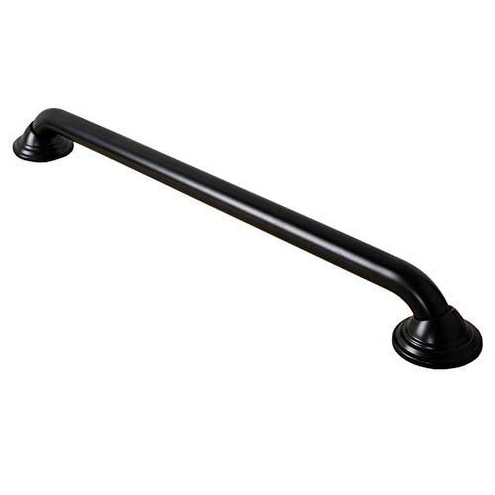 Decorative Shower Grab Bar - 24" Black Bathroom Grab Bars for Seniors ...